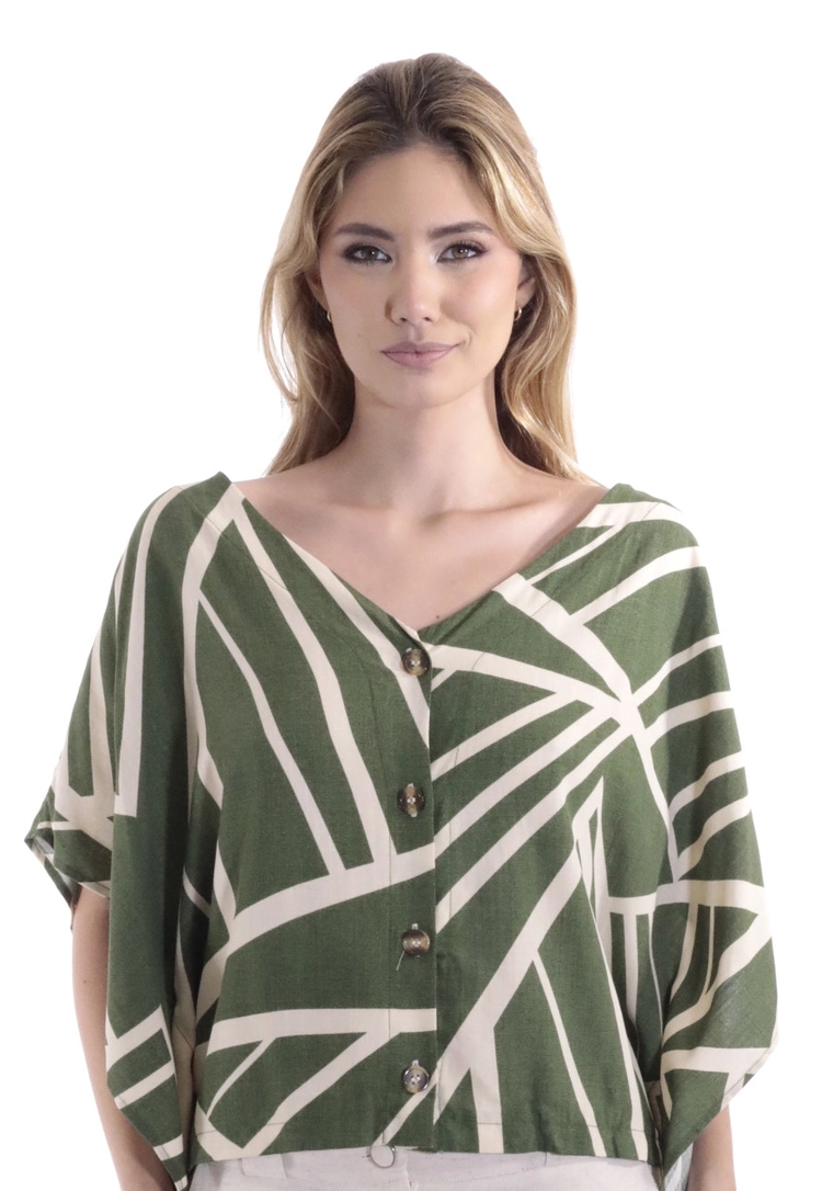 Blusa Dwz Lateral Aberta com Botoes - Blusa Dwz Lateral Aberta com ...